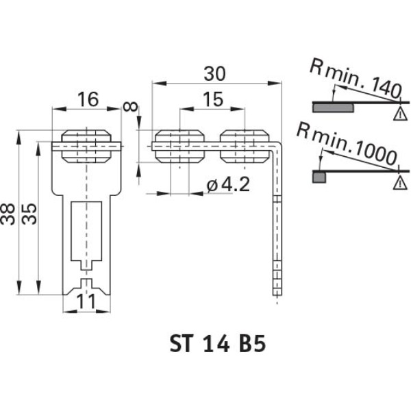 Steute Mechanical Interlock Angled Actuator SS Rubber Mounting for ...