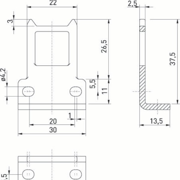 Steute Mechanical Interlock STM 295 Actuator Metal Right Angle