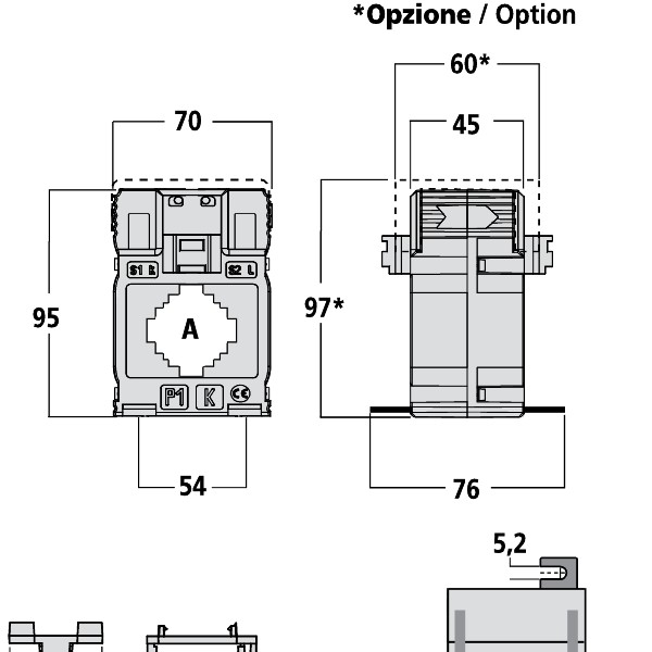 IME TA432 Solid Core Current Transformer 400A/5A 32mm 10VA Class 1, 8VA Class 0.5