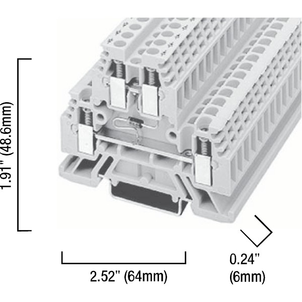 Sprecher and Schuh V7 Screw Connection Terminal 4mm 2 Level 4 COND ...