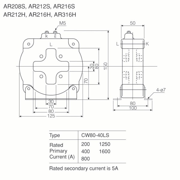 Terasaki TemPower 2 AR ACB External Ground Fault Current Transformer ...
