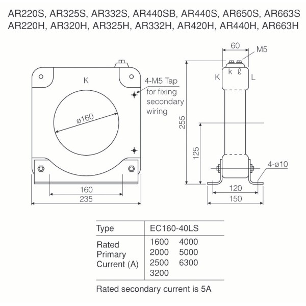 Terasaki TemPower 2 AR ACB External Ground Fault Current Transformer ...