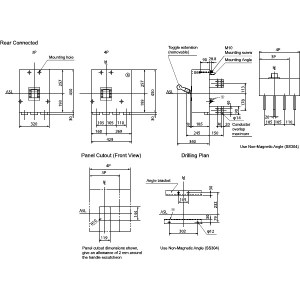 Terasaki TemBreak PRO MCCB 2500 Frame 3P 2500A Non Auto Switch