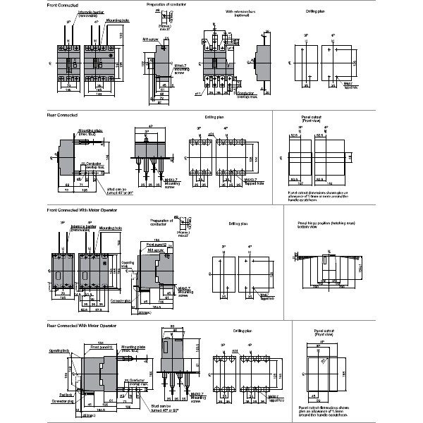 Terasaki TemBreak 2 ELCB 250 Frame 65kA 30mA 3A 3P 160A