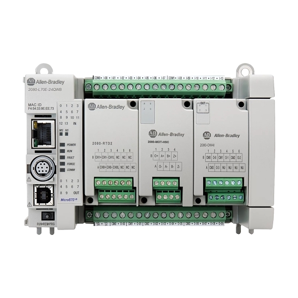 Allen-Bradley Micro870 ContRoller 14DI 10DO Relay Ethernet IP 24VDC