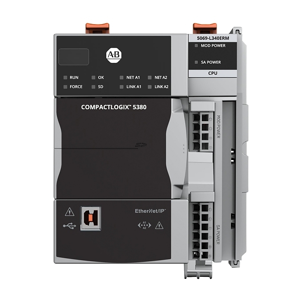 Allen-Bradley CompactLogix 5069 5380 Processor 2MB 40 Nodes 8 Axis M