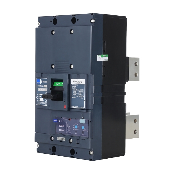 Terasaki TemBreak PRO MCCB 1600 Frame 50kA 3Pole 1600A Basic Electronic Rear Conn