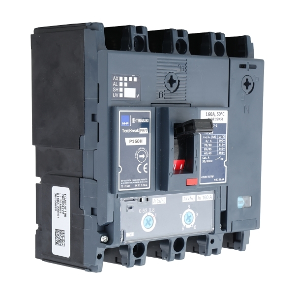 Terasaki TemBreak PRO MCCB 160 Frame 70kA 4P 160A Adj. Therm. Adj. Mag.