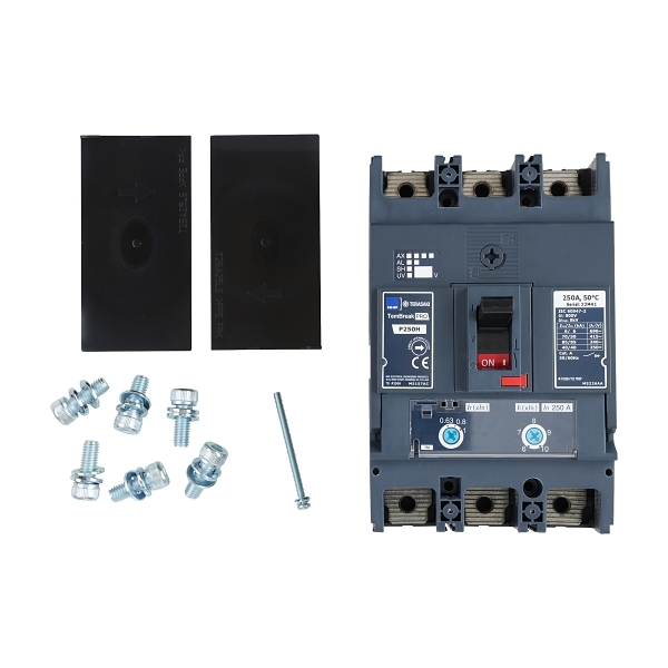 Terasaki TemBreak PRO MCCB 250 Frame 70kA 3P 250A Adj. Thermal Adj ...