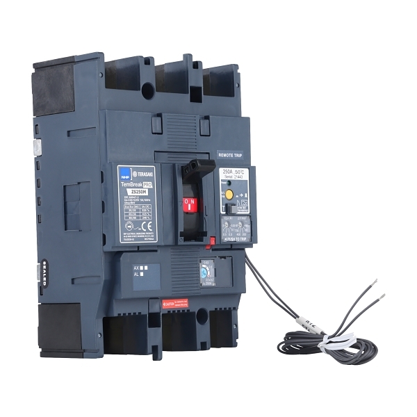 Terasaki TemBreak PRO ELCB 250 Frame 65kA 30mA 3A 3P 250A Adj. Thermal ...