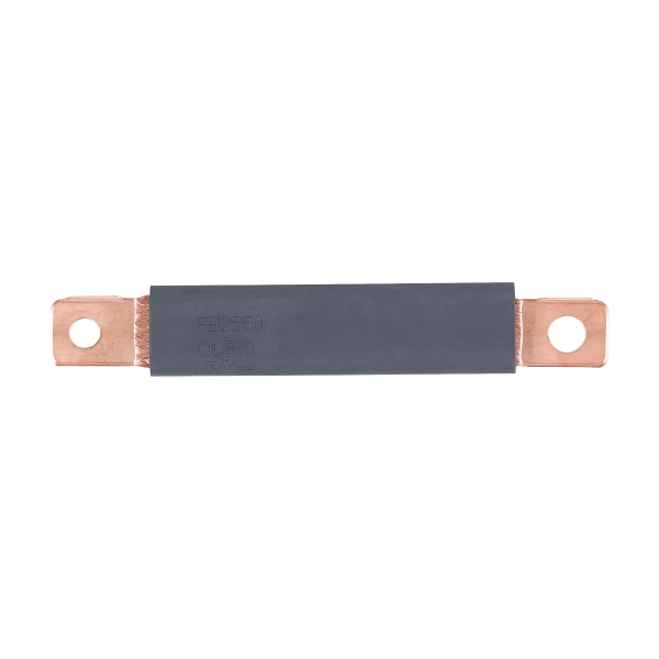 CUBIC CuFlex Flexible Copper Busbar 50mm2 Length 544mm Black and Dark Grey