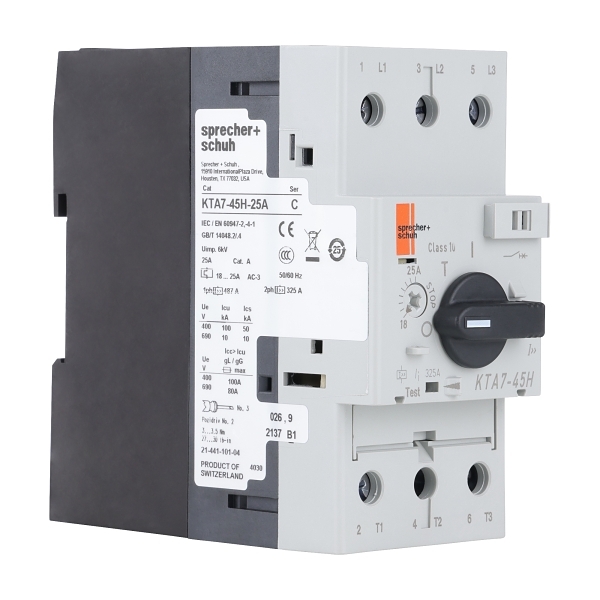 S&S KT7 Motor Protection Circuit Breaker 32 to 45A