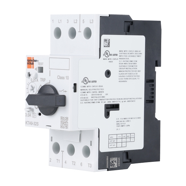 S&S KT9 Motor Protection Circuit Breaker KTA9 40H Frame D 10 to 16A