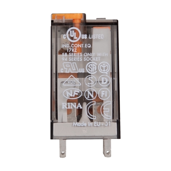 Finder 55 Series Miniature GP Relay 10A 2CO 240V AC Coil with PB plus ...