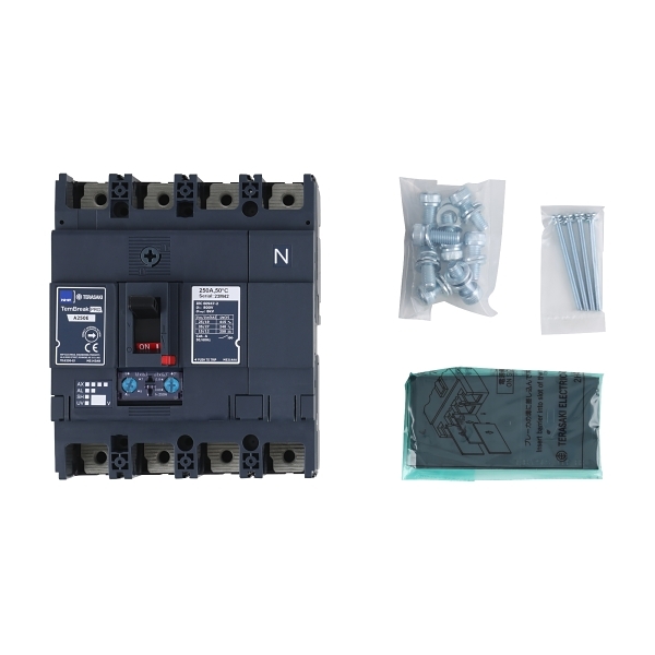 Terasaki TemBreak PRO MCCB 250 Frame 25kA 4P 250A Adj. Thermal Adj ...