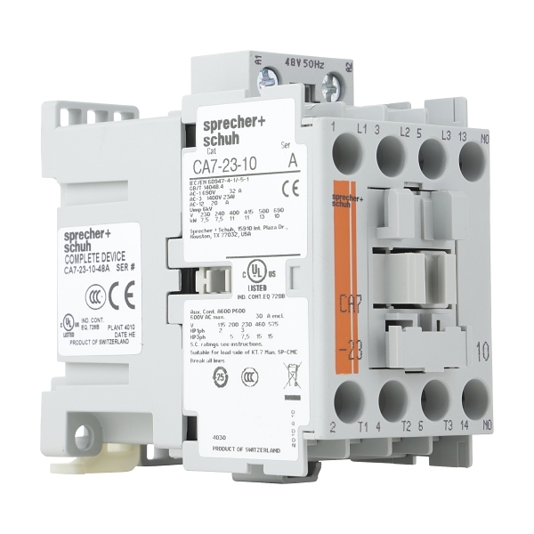 S&S CA7 Contactor 11kW 3Pole 24VAC Coil 1NO Contact Auxiliary