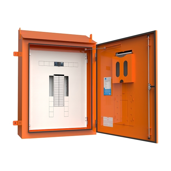 NHP Concept Tough Panelboard Size 2 1000mm IP66 DinT 24 Way Orange