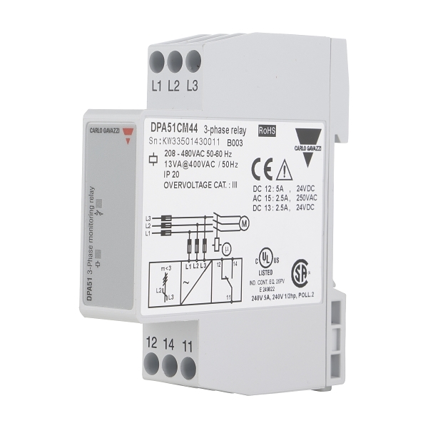 3 Phase Monitoring Relay Phase Stagger Protection Relay Phase Sequence