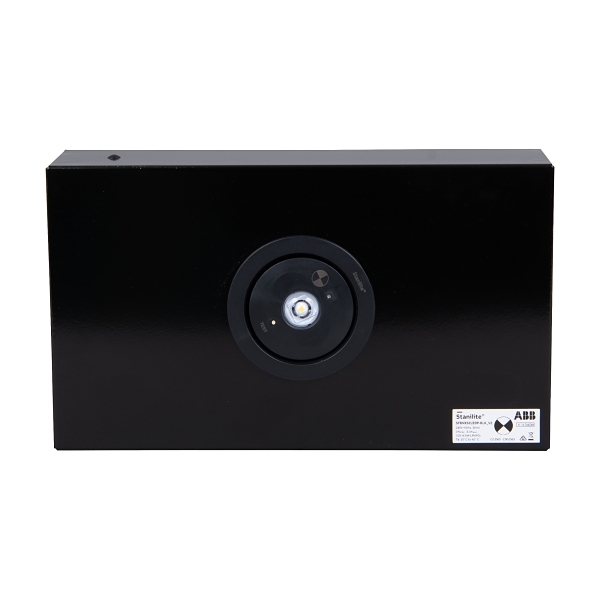 Stanilite Nexus LX Platinum Emergency Spitfire 2 LED Surface Mount Black
