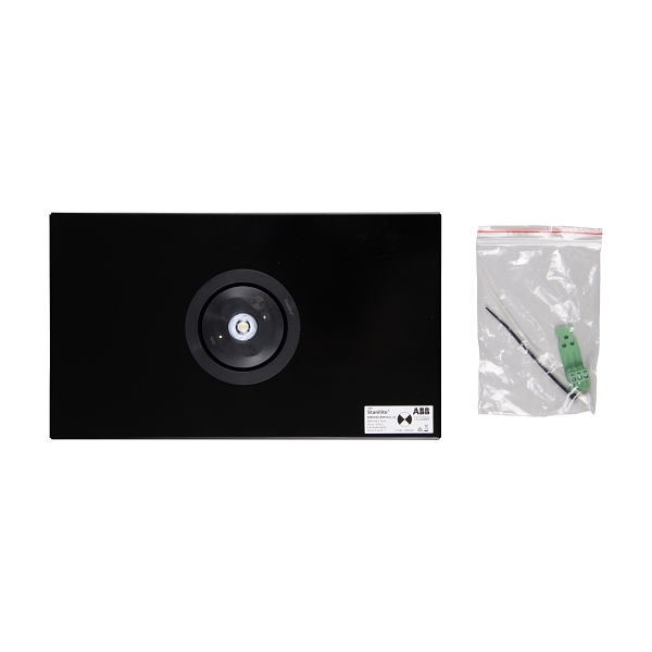 Stanilite Nexus LX Platinum Emergency Spitfire 2 LED Surface Mount Black