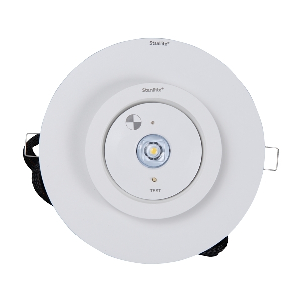 Stanilite Nexus RF Platinum Emergency Spitfire Dual LED Recessed