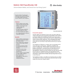 Allen-Bradley PM5000 M5 Power Quality Base Meter with EtherNet IP Comms