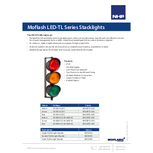 Moflash LEDTL Stack Light Mounting Base and Cap