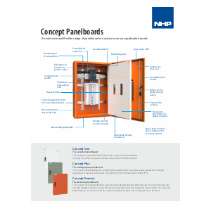 Nhp Concept Panelboard Accessory Emergency Light Test Switch Push Button
