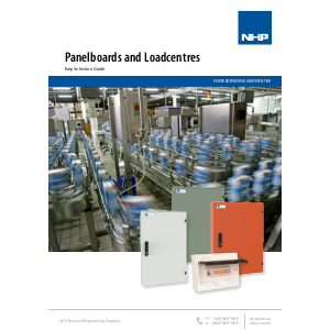 NHP Concept Panelboard Accessory Emergency Light Test Switch Push Button