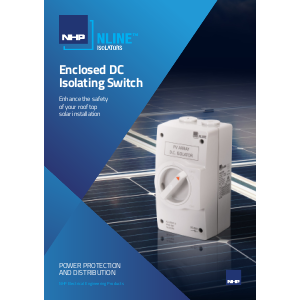 NHP NLINE Isolating Switch, Large IP 66 Plastic, 3 Pole 40A 500V AC