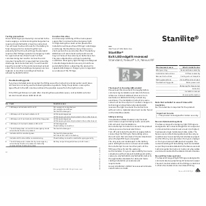 Stanilite Single Point Platinum Exit Lighting LED Edgelit Recessed 1 ...