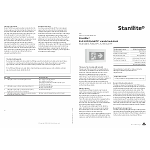 Stanilite Single Point Platinum Exit Lighting LED Quickfit Vandal ...