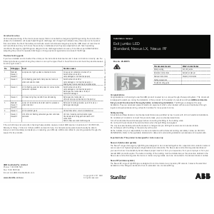 Stanilite Single Point Platinum Exit Lighting LED Jumbo Exit Ceiling ...