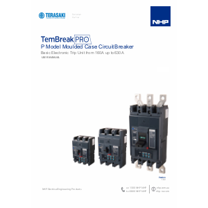 Terasaki TemBreak PRO MCCB 250 Frame 50kA 3P 250A Basic Electronic