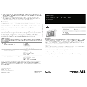 Stanilite Nexus LX Platinum Exit Lighting LED Quickfit Large SS