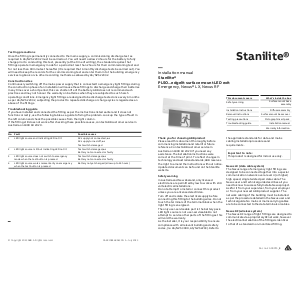 Stanilite Nexus LX Platinum Exit Lighting LED Edgelit Surface Mount