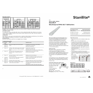 Stanilite Platinum LED Waterproof 4FT LX Switchable