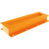 NHP Concept Tough Panelboard Accessory Plinth Stainless Steel Orange
