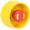 Sprecher and Schuh D7 Plastic Guard Yellow Round for E-stop Operators