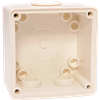 NHP ISO Back Box/Base, 1 Gang - Large 63mm depth, Resistant White