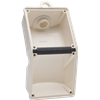 NHP ISO Back Box/Base, 2 Gang (1 x 2) - Pendant 60mm depth, Resistant White