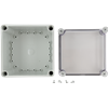 Fibox SOLID Terminal Box PC IP66 and IP67 H190 x W190 x D130mm Clear