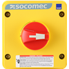 Socomec ISO Enclosed Isolator, IP 65 Aluminium Yellow, Handle - Red, 3P 25A