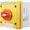 Socomec ISO Enclosed Isolator, IP 65 Aluminium Yellow, Handle - Red, 3P 25A
