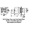 Allen-Bradley 800T Pilot Light 30.5mm FS Tmal Grd Push to Test Incan ...