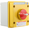 Socomec ISO Enclosed Isolator, IP 65 Aluminium Yellow, Handle - Red, 3P 40A